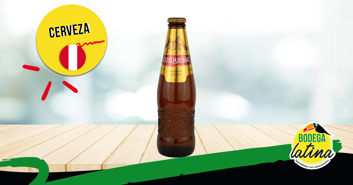 Cusqueña, Cerveza Lager Dorada, 330ml. - Bodega Latina
