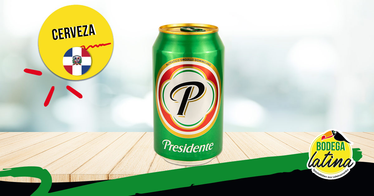 Cerveza Presidente, 355ml. - Bodega Latina
