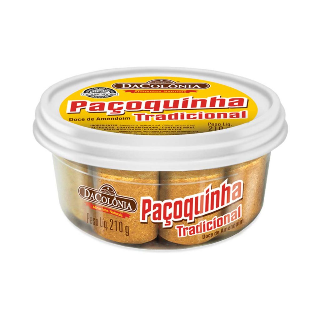 Paçoca Rolha Tradicional,DaColônia, 140g - Bodega Latina