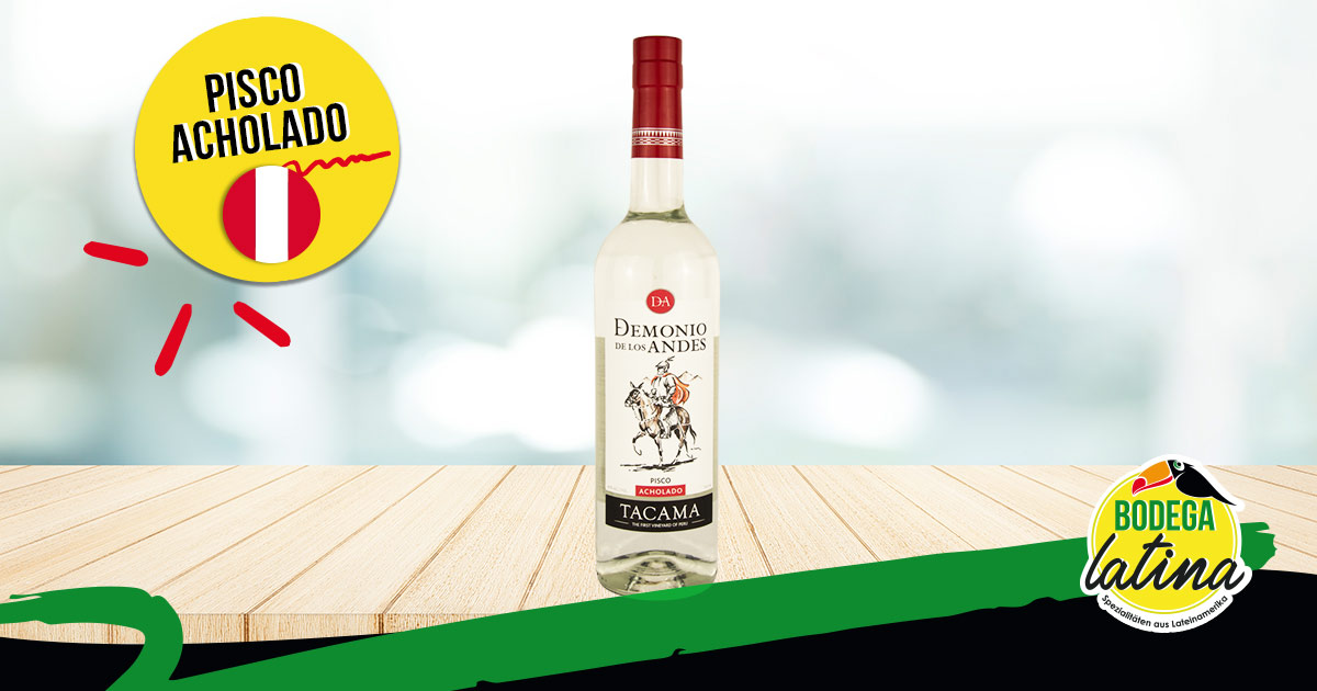 Pisco Acholado, Demonio de los Andes, 700ml. - Bodega Latina