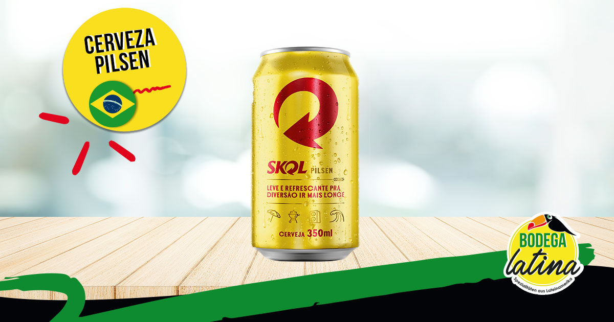 Cerveza, Skol Pilsen, 350ml - Bodega Latina