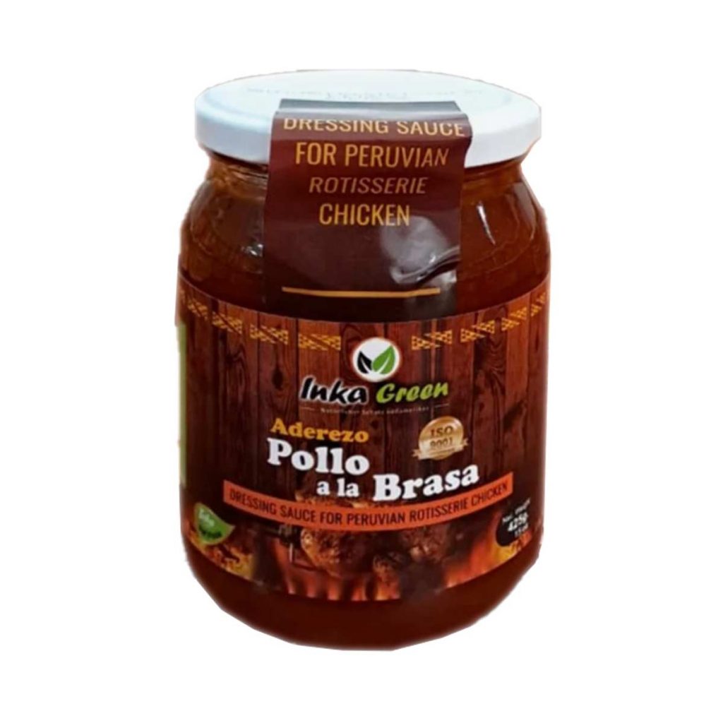 Aderezo Pollo a la Brasa, INKA GREEN,425gr - Bodega Latina